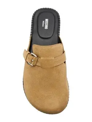 Moschino Suede Mules - Beige