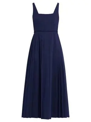 Tanya Taylor Priscilla Sleeveless Midi Dress - Maritime Blue