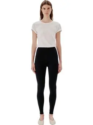 Another Tomorrow Seamed Legging - Black