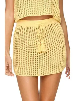 L*Space Sandar Cotton Cover-up Skirt Daisy