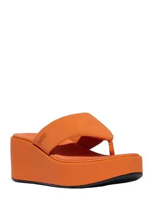 Fitflop FitFlop Platform Wedge Toe Post Sandal Satsuma
