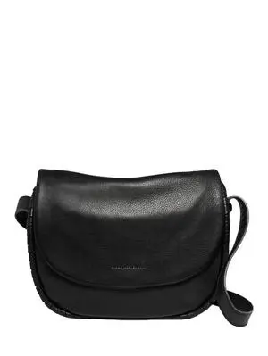 AIMEE Aimee Kestenberg Mercer Leather Messenger Bag Black