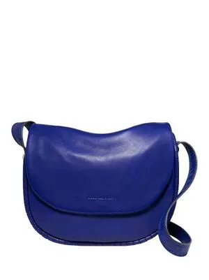 AIMEE Aimee Kestenberg Mercer Leather Messenger Bag Midnight Blue