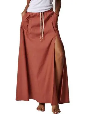 LEISURE LAB LEISURE LAB Sunset Flow Skirt Copper