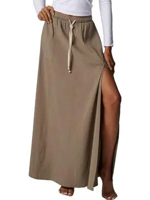 LEISURE LAB LEISURE LAB Sunset Flow Skirt Olive