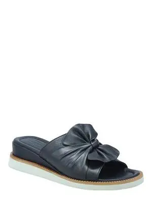 Miz Mooz Evy Platform Wedge Slide Sandal - Black