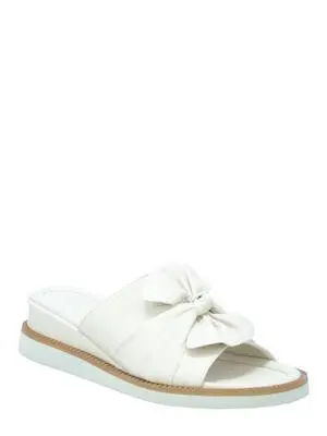 Miz Mooz Evy Platform Wedge Slide Sandal - Cream