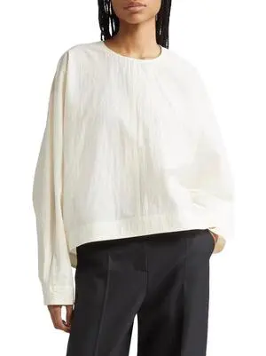 TOTEME Balloon Sleeve Top - Off White