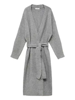 MANGO MANGO Longline Tie Belt Cardigan