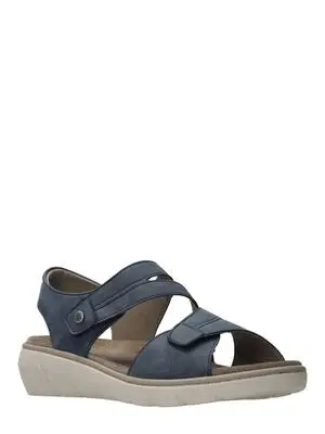 WOLKY Ikaria Wedge Sandal - Denim Biocare