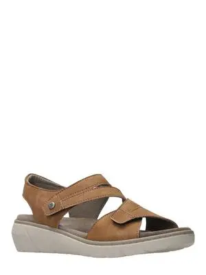 WOLKY Ikaria Wedge Sandal - Tan Biocare