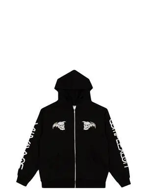 HAJIME SORAYAMA X Complexcon Skull Zip-up Hoodie - Black