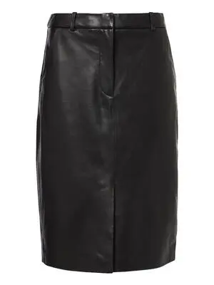 Veronica Beard Maxine High-rise Leather Pencil Skirt - Black