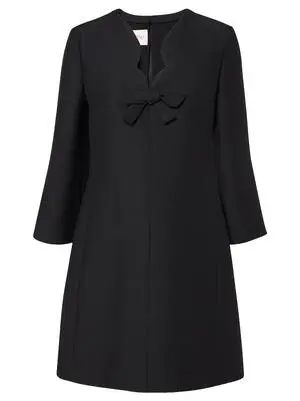 Valentino Garavani Crepe Couture Mini Dress - Black