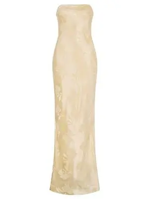 OMNES Amdra Woven Maxi Dress - Yellow