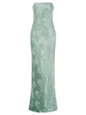 OMNES Amdra Strapless Woven Maxi Dress - Green