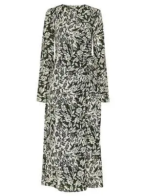Whistles Graphic-print Woven Midi Dress - Multi-coloured