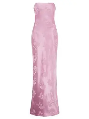 OMNES Amdra Strapless Woven Maxi Dress - Pink