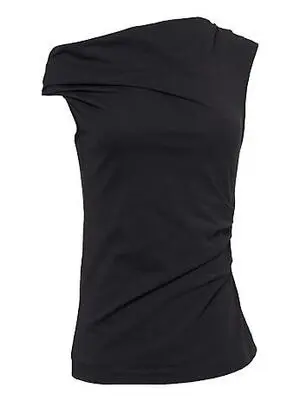 Dries Van Noten Draped Sleeveless Top - Black
