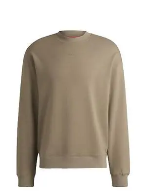 Hugo Branded Cotton-jersey Sweatshirt - Medium Brown
