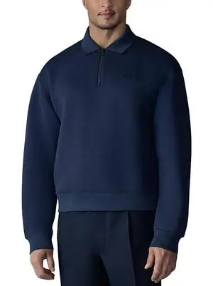 Mackage Felix Half Zip Jersey Sweater - Navy