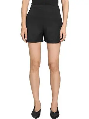 Theory Cotton Stretch Chino Shorts - Black
