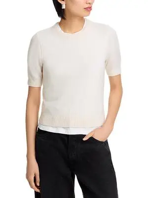 Guest In Residence Cashmere Sweater Tee Cream