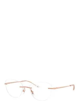 COACH Cat-eye Eyeglasses - Shiny Rose Gold