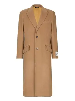 Dolce & Gabbana Single-breasted Wool Coat - Pale Pink