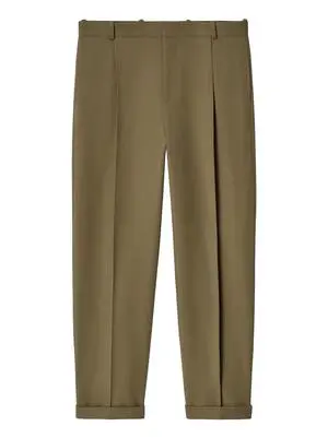 Cos Wool-twill Turn-up Pants - Beige