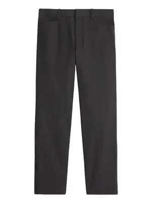 Cos Cotton Straight-leg Trousers - Brown