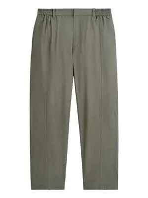 Cos Cotton Straight-leg Trousers - Green