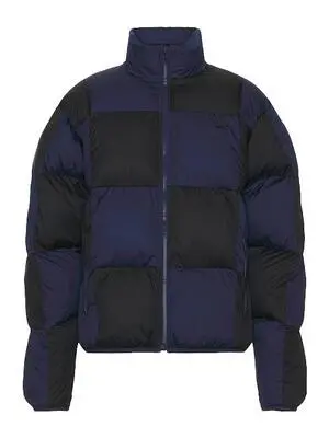 Nike Puffer Checker Jacket - Midnight Navy  & Black