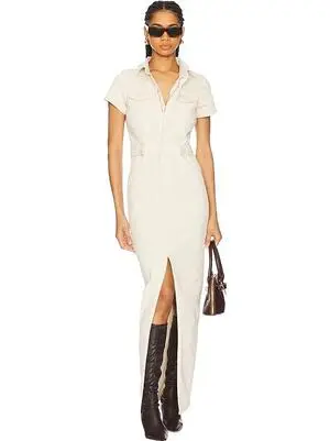 Good American Fit For Success Maxi Dress - Ecru003