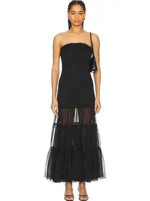 Bardot Azura Strapless Maxi Dress - Black