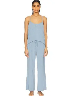 Eberjey Eberjey Gisele Cami & Pant Pj Set In Blue. Faded Denim