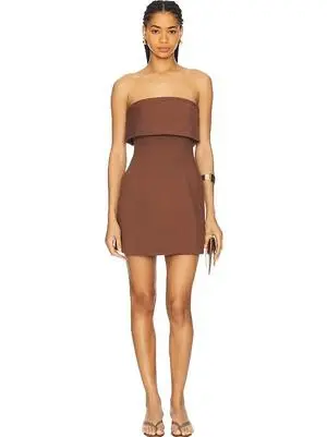 Misha Collection Jemma Mini Dress - Espresso
