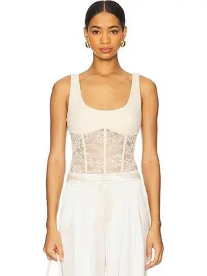 Cami Nyc Kimber Corset Bodysuit - Bone