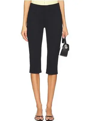 Free People Bette Super Slim Capri - Black