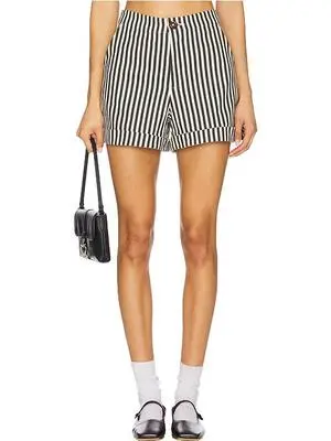 SIMONMILLER Como Linen Shorts - Black