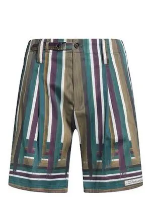 Dolce & Gabbana Striped Casual Shorts - Green