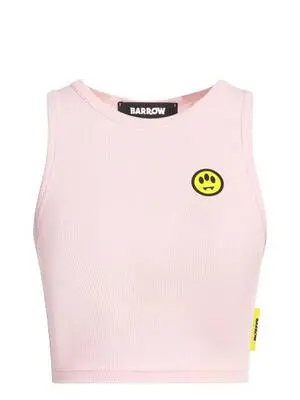 BARROW Sleeveless Jersey Crop Top Pink