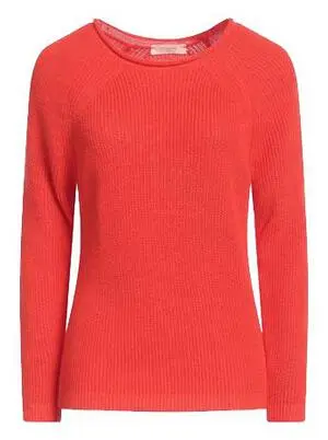 ZANONE Knitted Sweater - Tomato Red