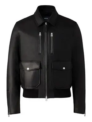 Mackage Chance-z Leather Jacket - Black