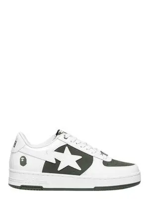 BAPE A Bathing Ape Bape Sta Low #6in White/olive Drab