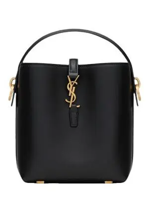 Saint Laurent Saint Laurent The 37 Mini Shiny Leather Bag Black