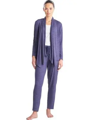 Natori Brushed Hacci Cardigan - Navy / Blue