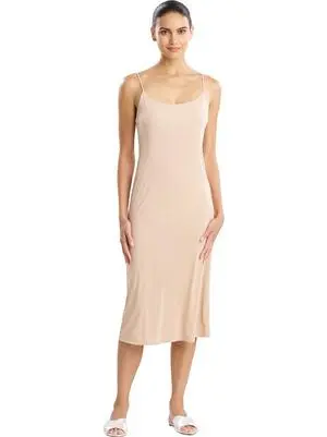 Natori Body Doubles Low Back Slip Dress - Natural