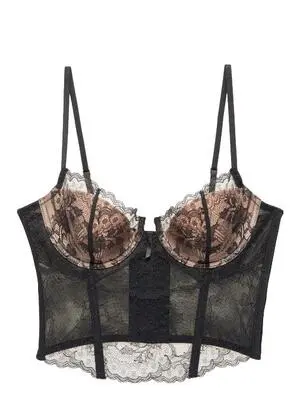 Natori Chantilly Lace Bustier - Gold
