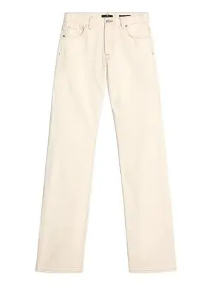 7 For All Mankind Straight Leg Trouser - White